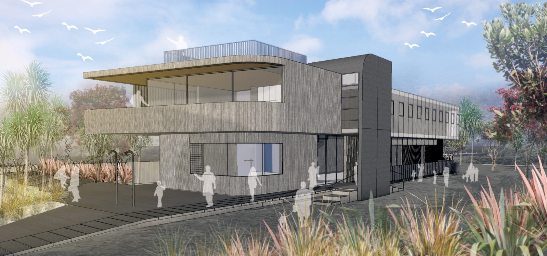 Progress with new United N Piha surf clubhouse | Piha | Piha Beach ...